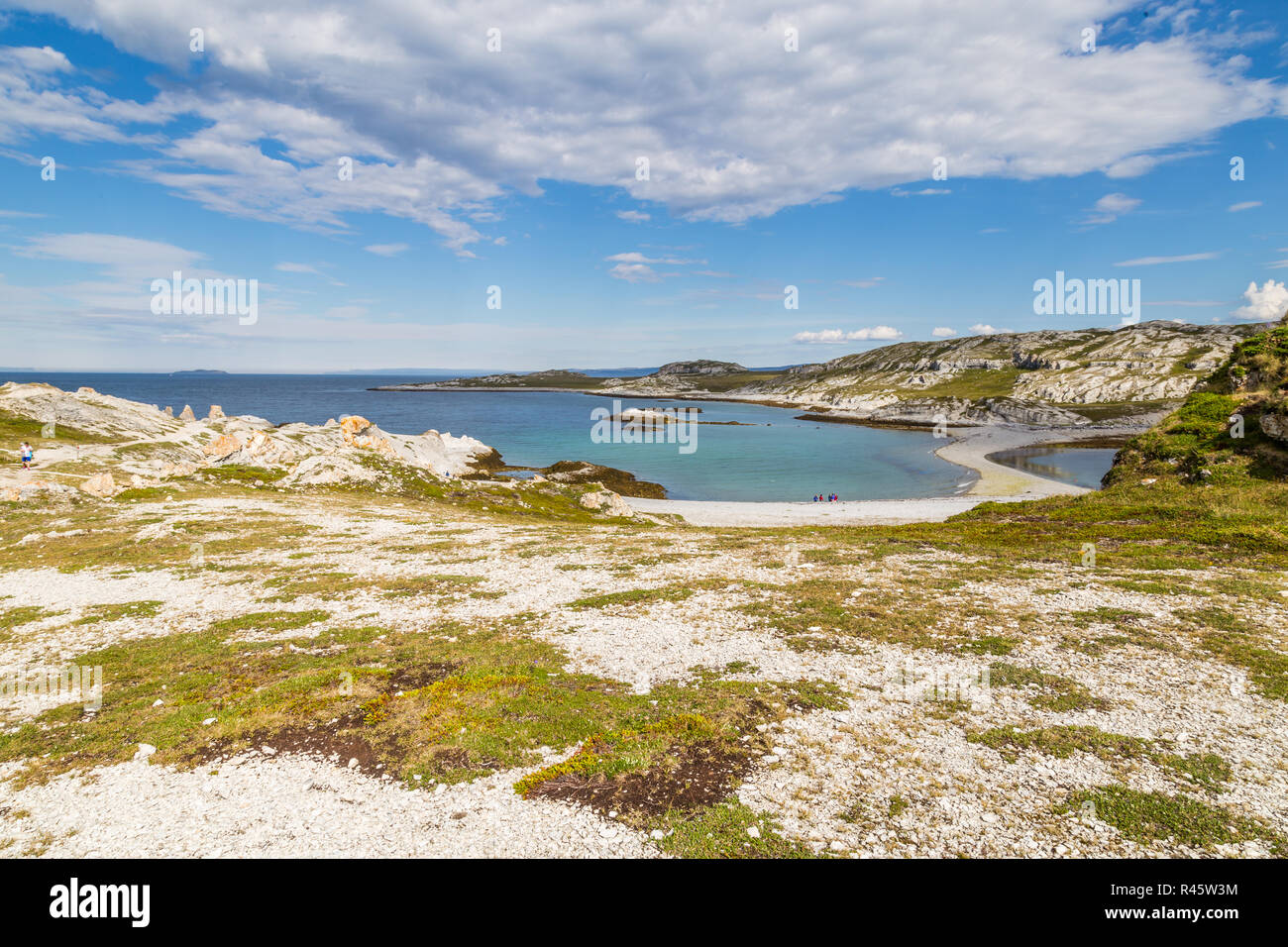 Panorama of nordic coastal landscape with rocks hi-res stock ...