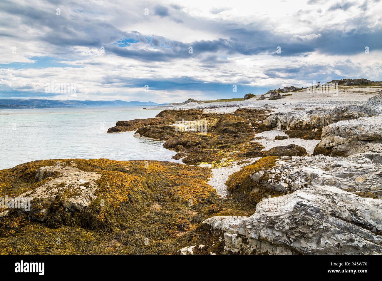 Landscape of the north-east coast of Finnmark in Norway Stock Photo - Alamy