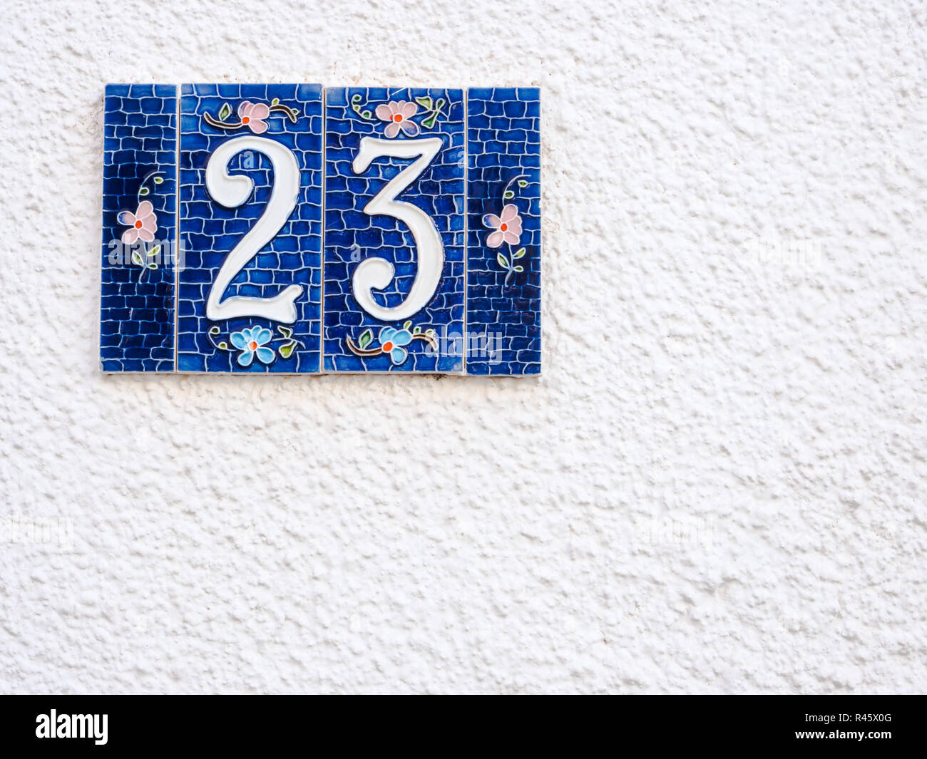 Street number 23 Stock Photo - Alamy