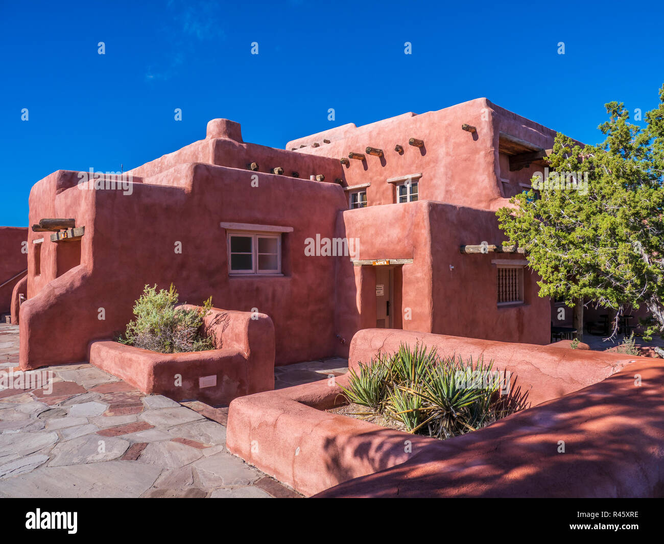 Painted Desert Inn, Petrified Forest National Park, Arizona Stock Photo ...