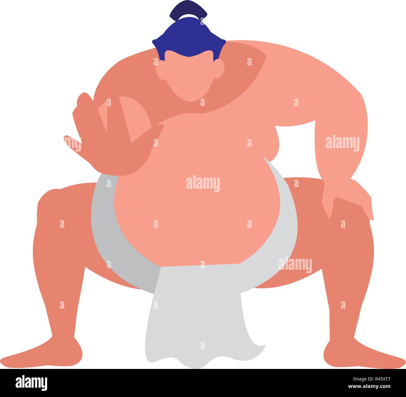 sumo wrestler icon over white background, colorful design. vector ...