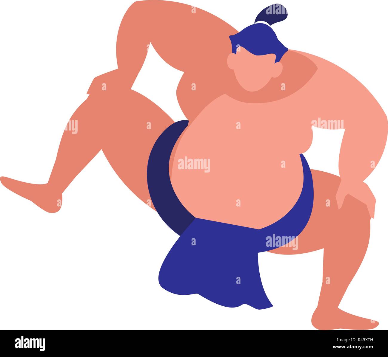 sumo wrestler icon over white background, colorful design. vector ...