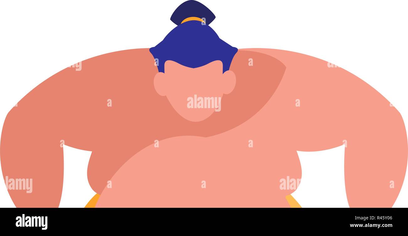 sumo wrestler icon over white background, colorful design. vector ...