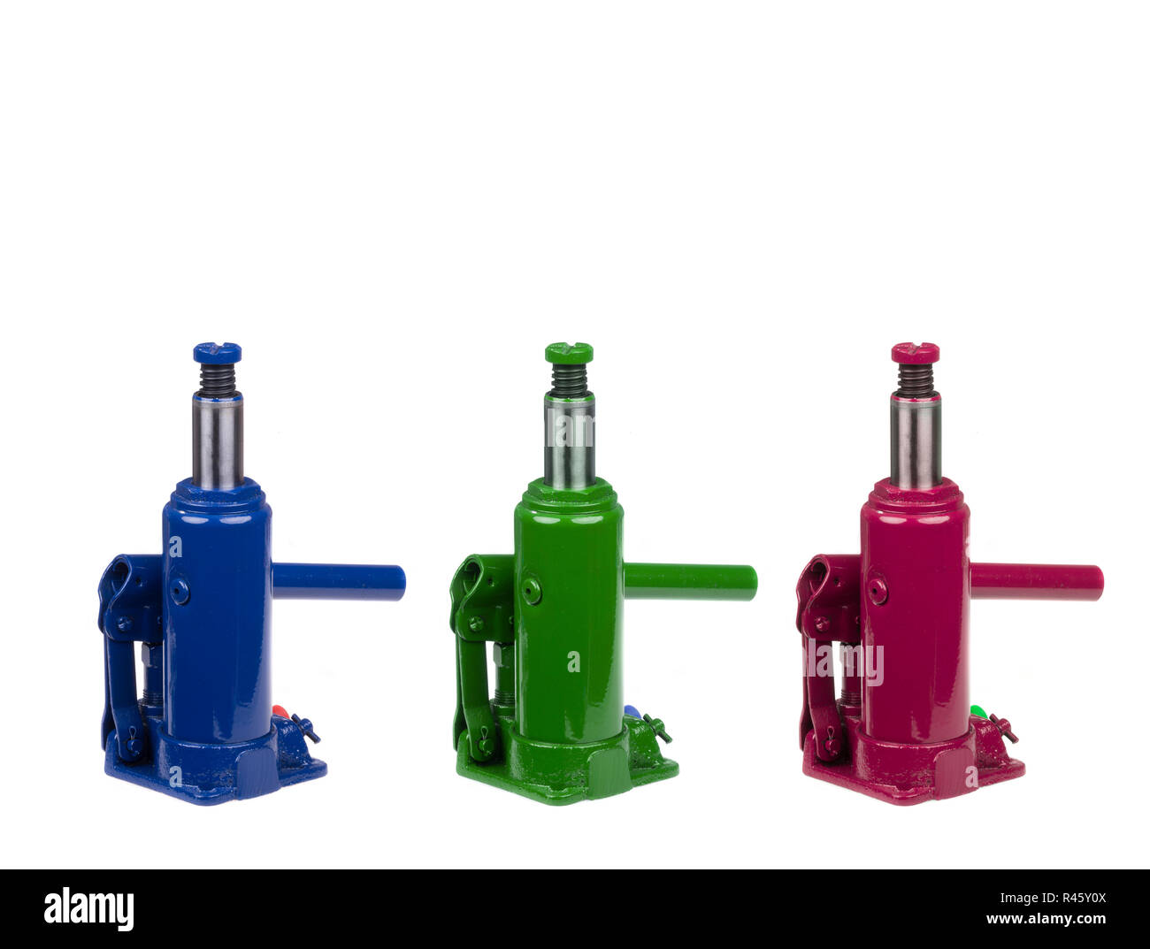 Hydraulic jacks Cut Out Stock Images & Pictures - Alamy