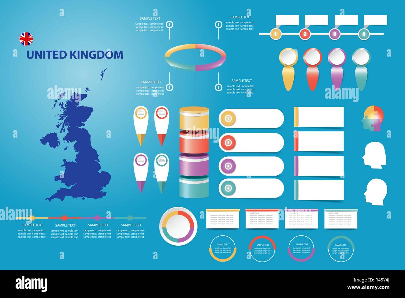Infographic for economic, sociological, demographic and other ...
