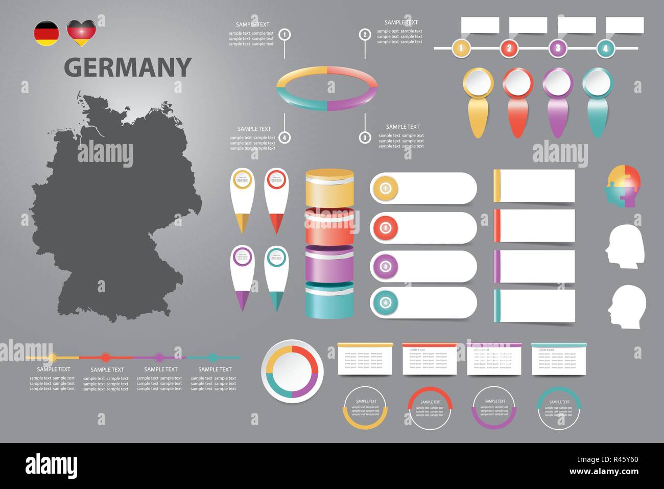 Infographic for economic, sociological, demographic and other ...