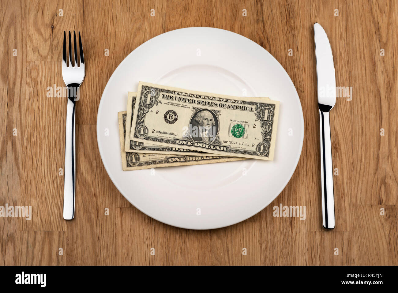 Dollar sign food kitchen hi-res stock photography and images - Alamy
