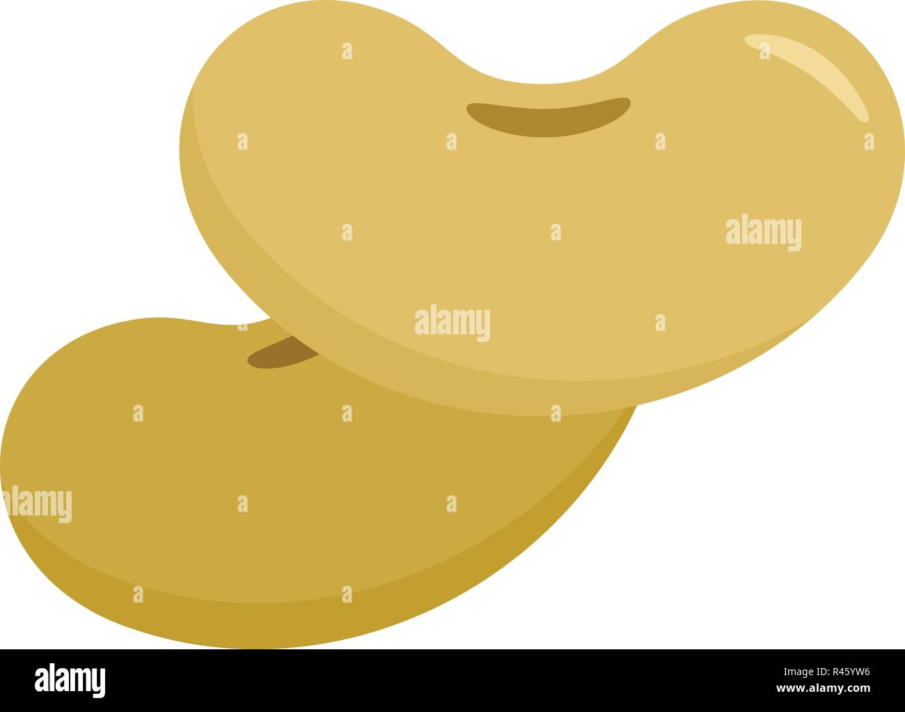 Beans icon. Flat illustration of beans vector icon for web isolated on ...