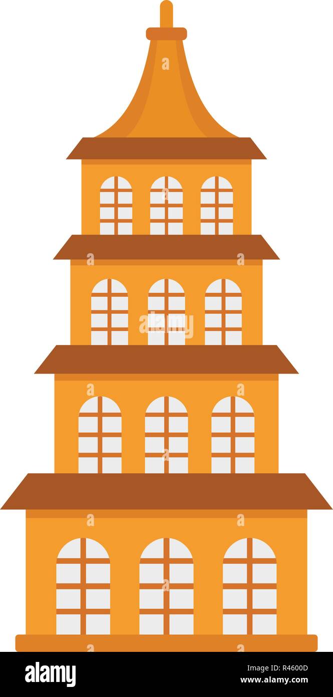 Taiwan window building icon. Flat illustration of taiwan window ...