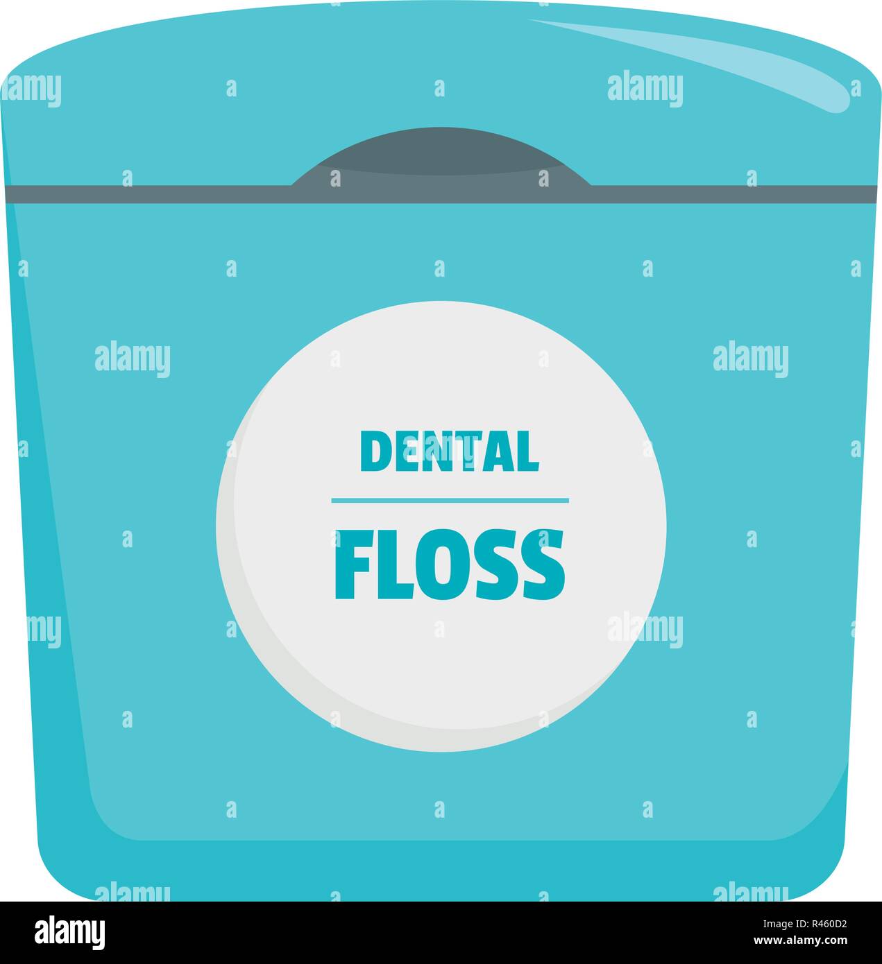 Dental floss box icon. Flat illustration of dental floss box vector ...