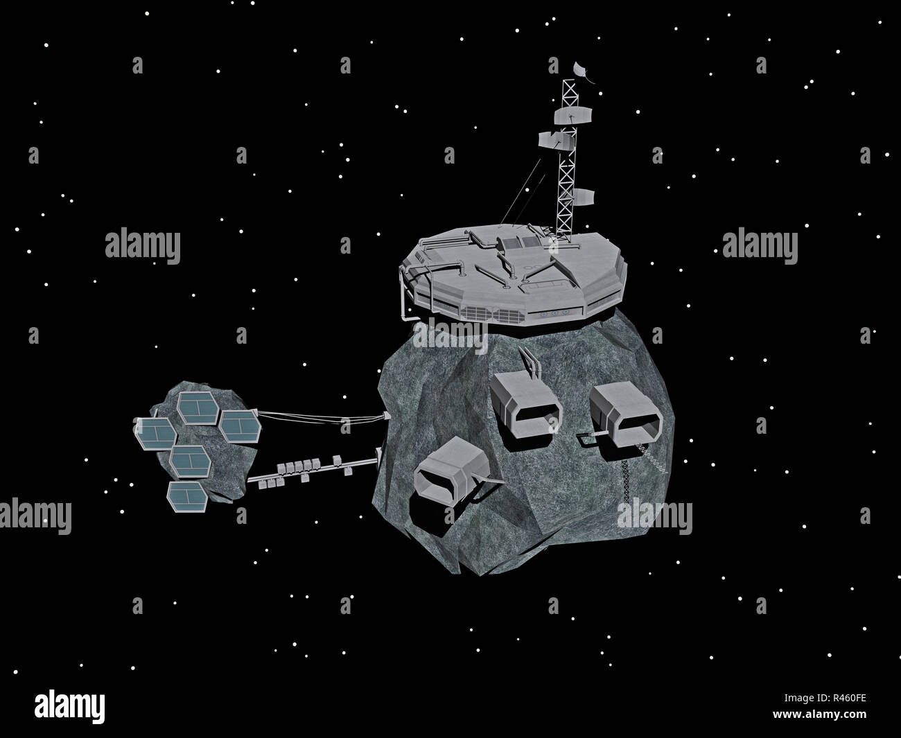 Asteroids On Space Stations Based