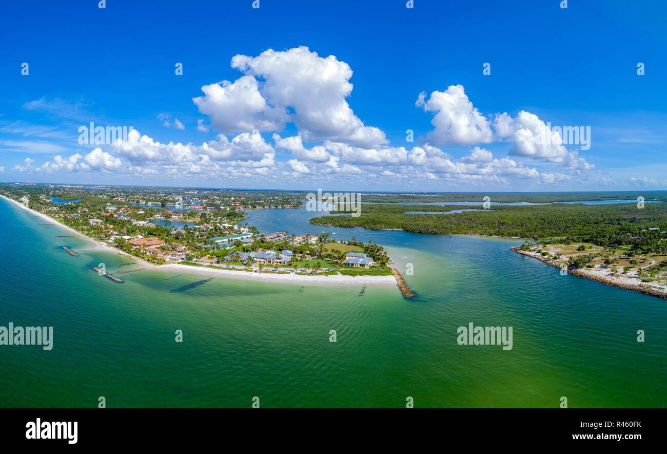 Naples florida looking north up coast hi-res stock photography and ...
