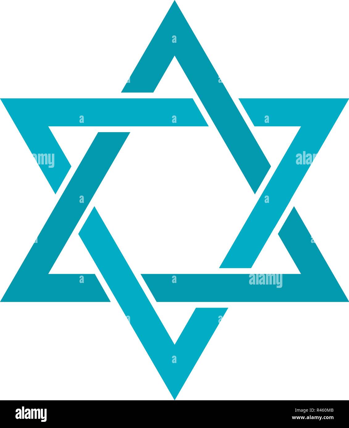 Star of David icon. Flat illustration of star of David vector icon for ...
