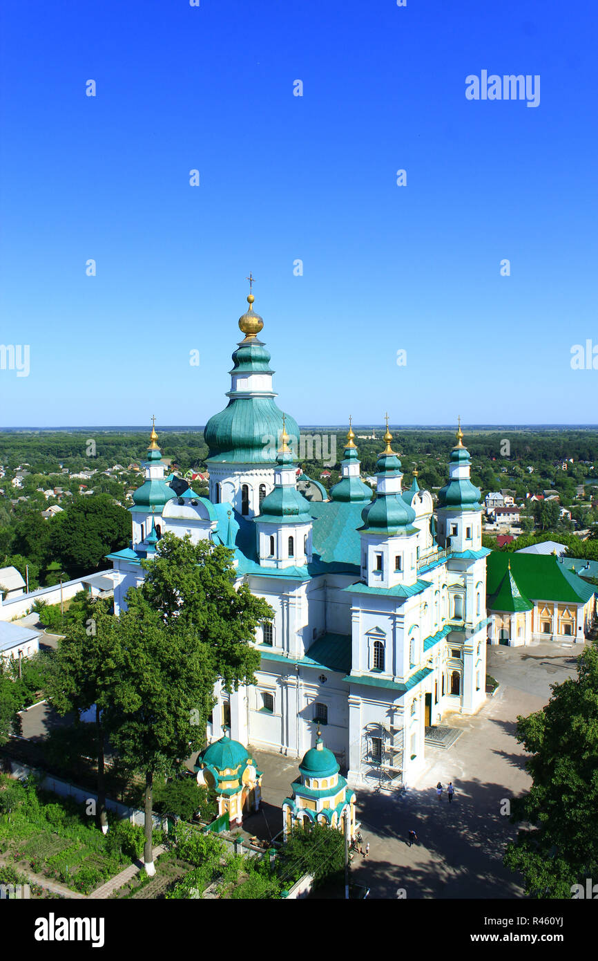 beautiful monastery with nice domes Stock Photo - Alamy