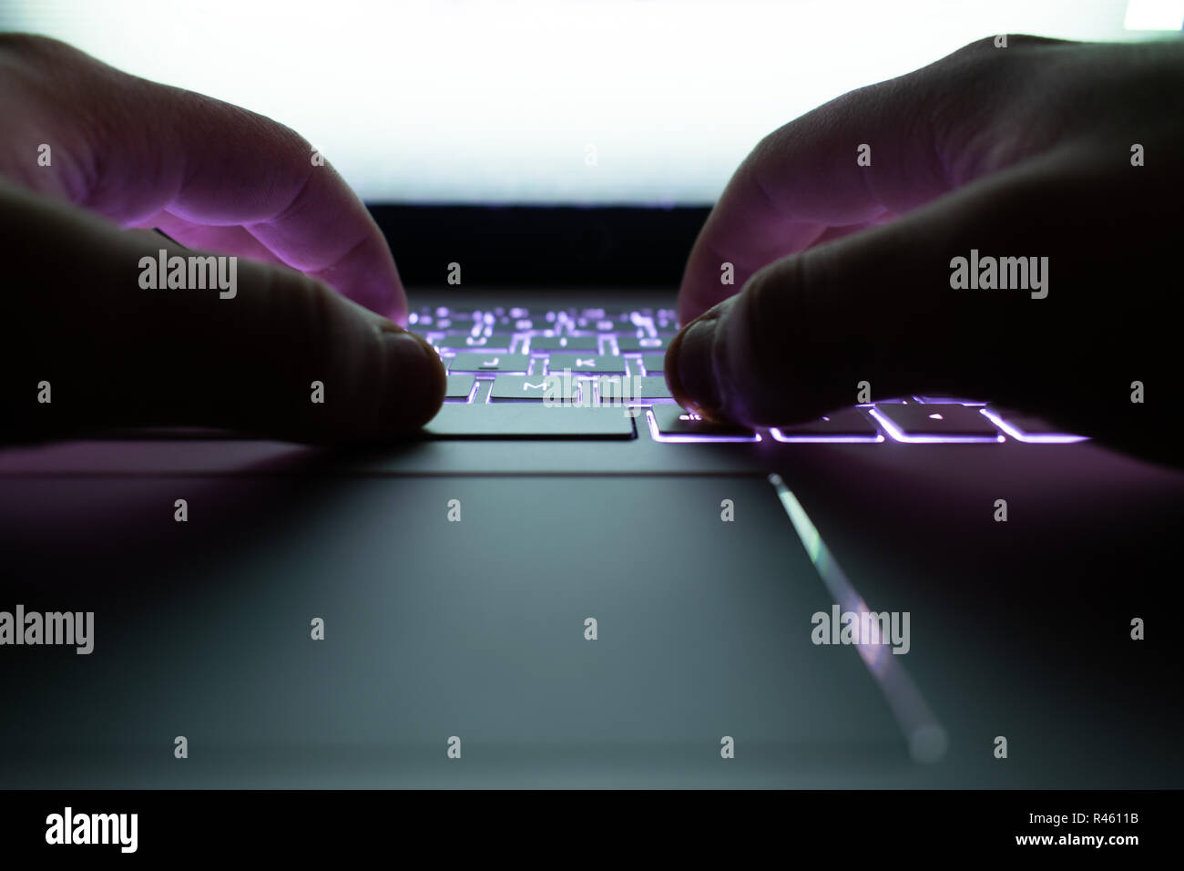 Internet hacker screen keyboard hi-res stock photography and images - Alamy