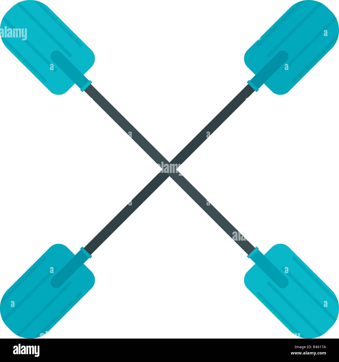 Oars icon. Flat illustration of oars vector icon for web isolated on ...