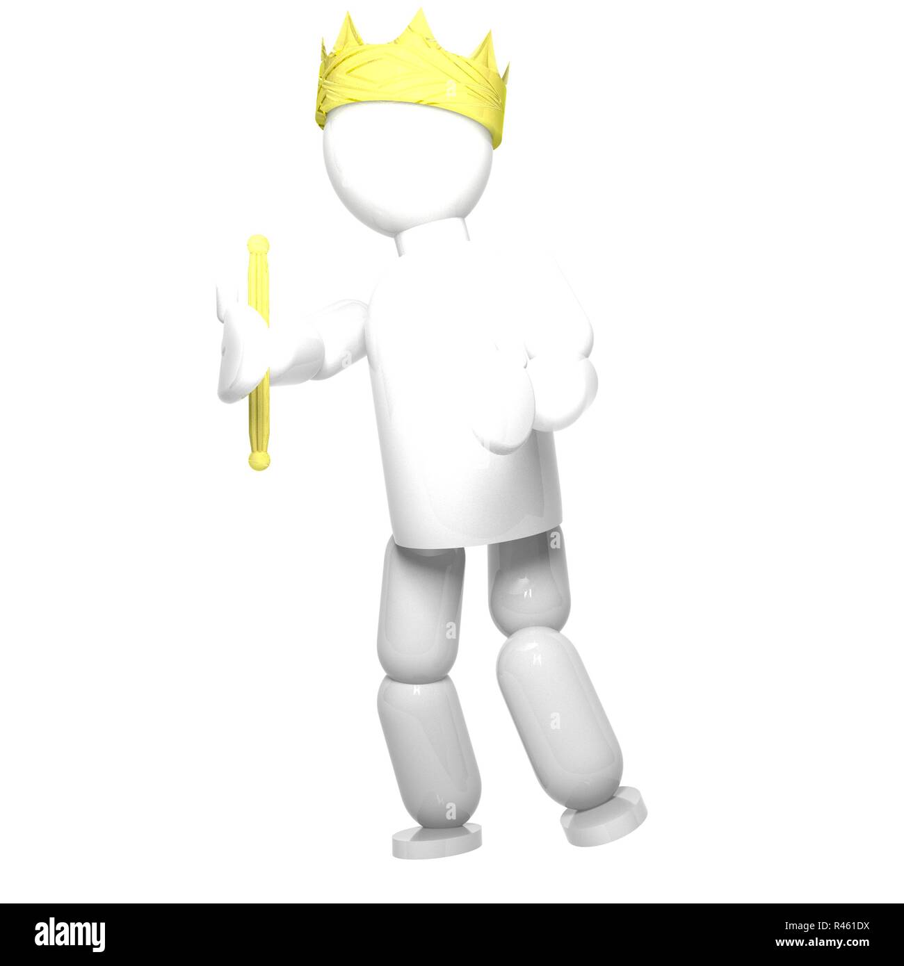 King puppet, 3d Stock Photo - Alamy