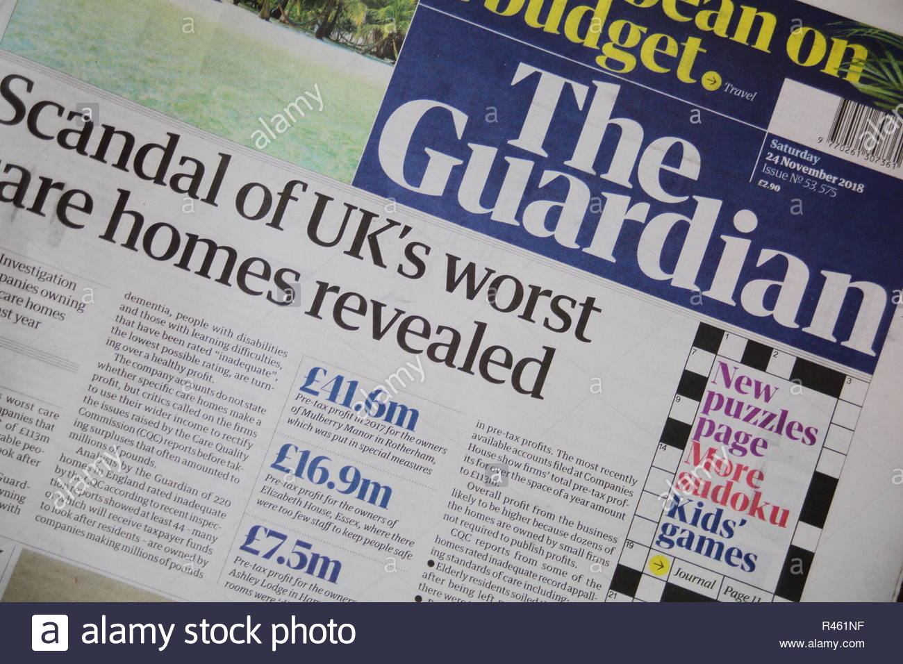 The Guardian Front Page High Resolution Stock Photography and Images ...