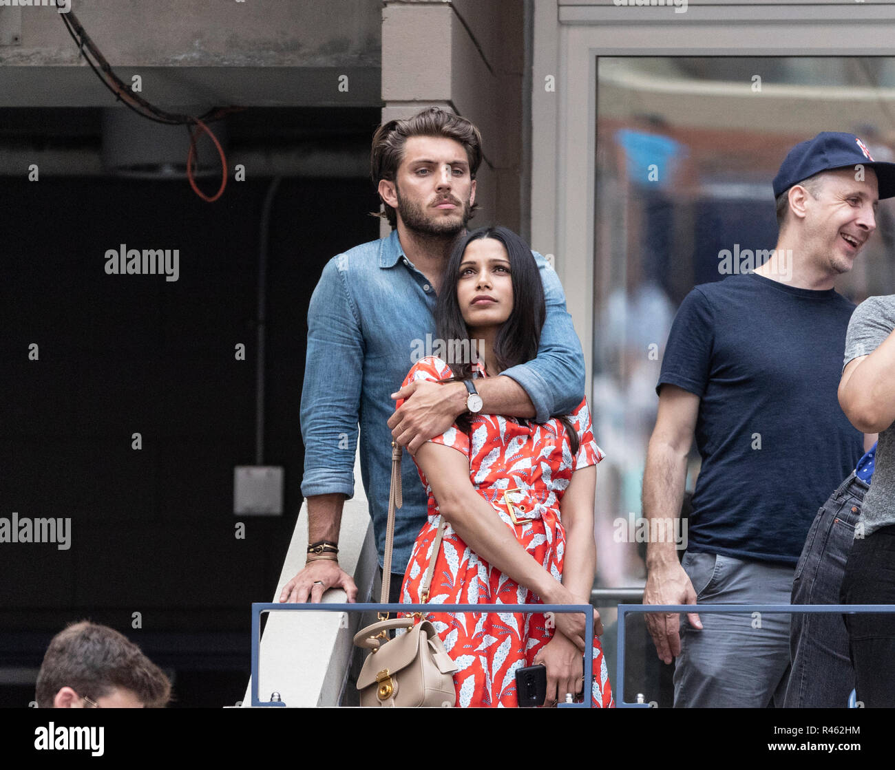 New York, NY - September 2, 2018: Cory Tran and Freida Pinto attend ...