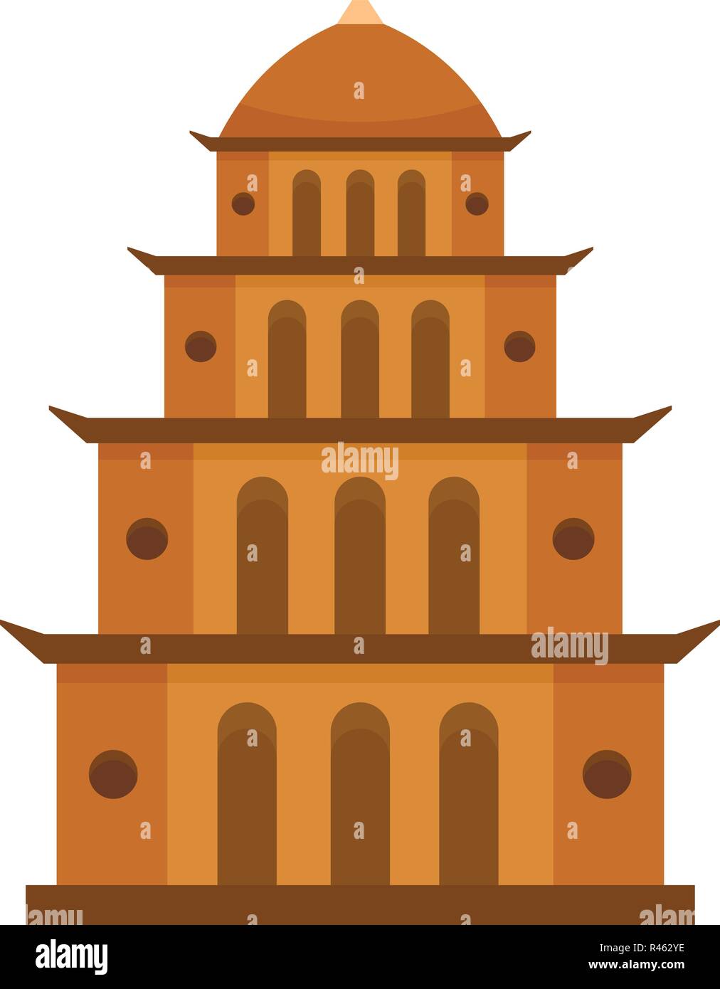 Temple icon. Flat illustration of temple vector icon for web isolated ...