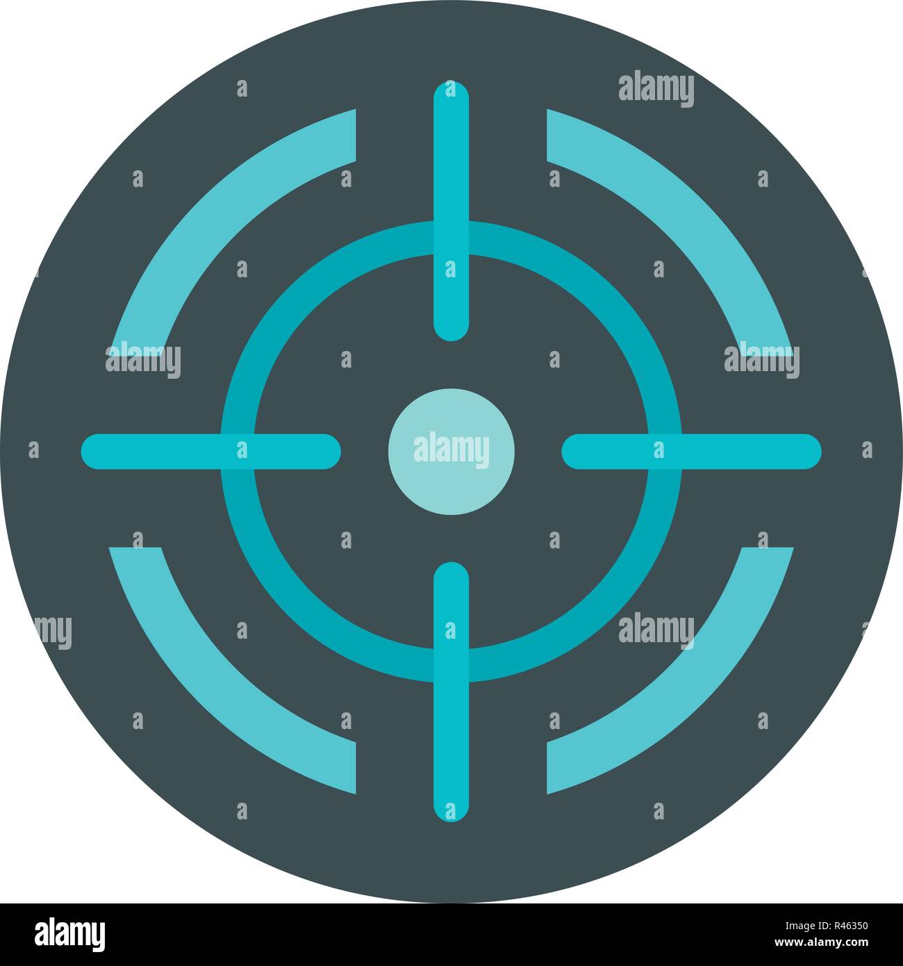 Sight icon. Flat illustration of sight vector icon for web isolated on ...