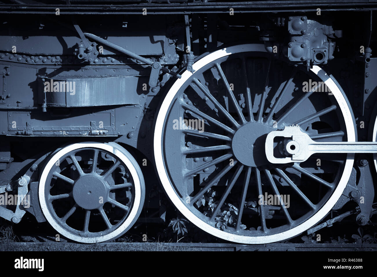 Steam locomotive detail Stock Photo - Alamy