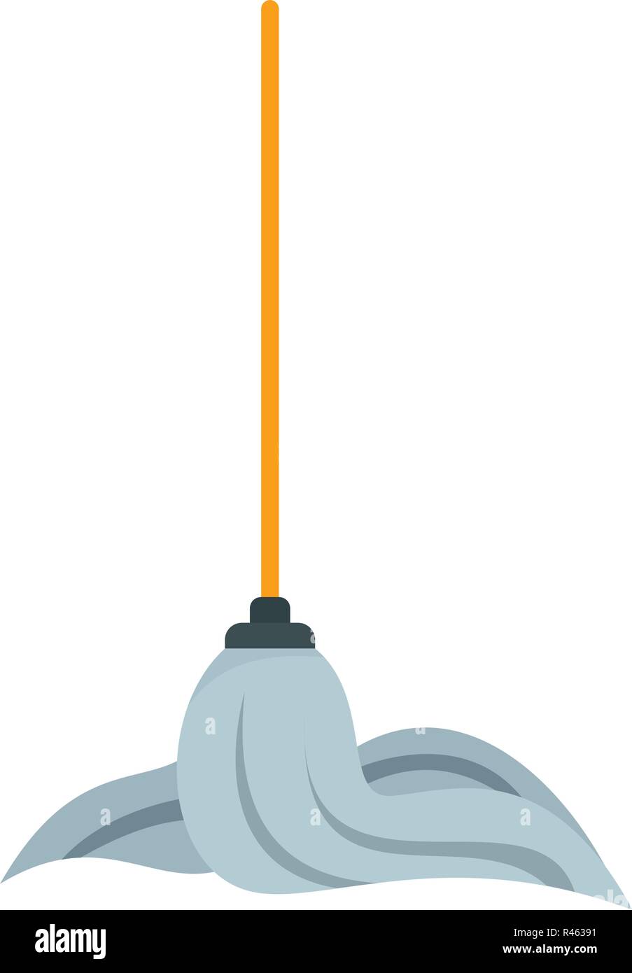 Mop and bucket on wet floor Stock Vector Images - Alamy