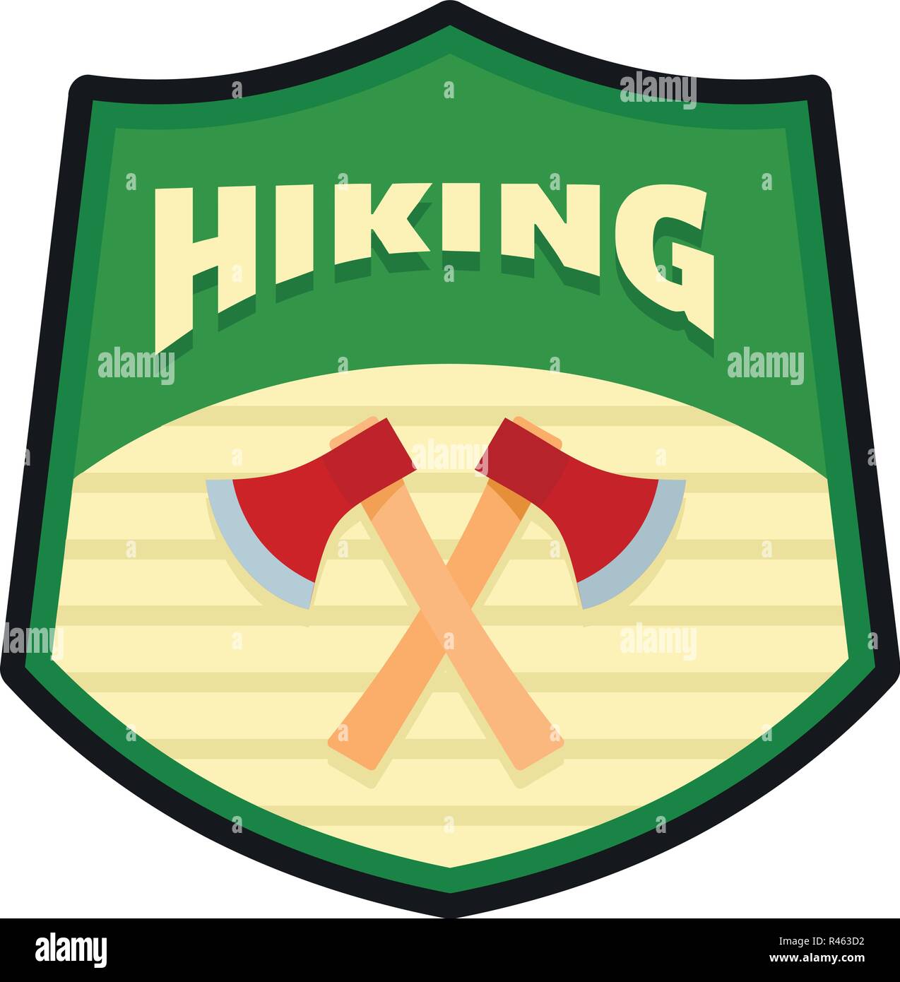 Hiking logo. Flat illustration of hiking vector logo for web isolated ...