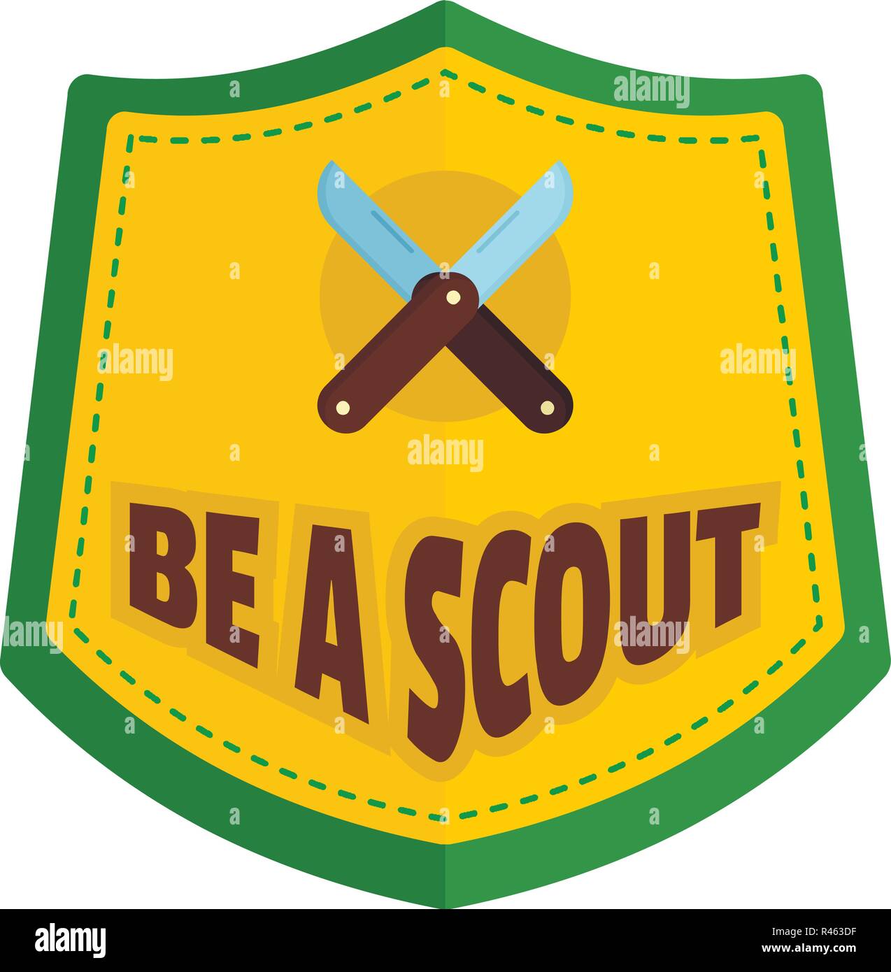 Be a scout logo. Flat illustration of be a scout vector logo for web ...