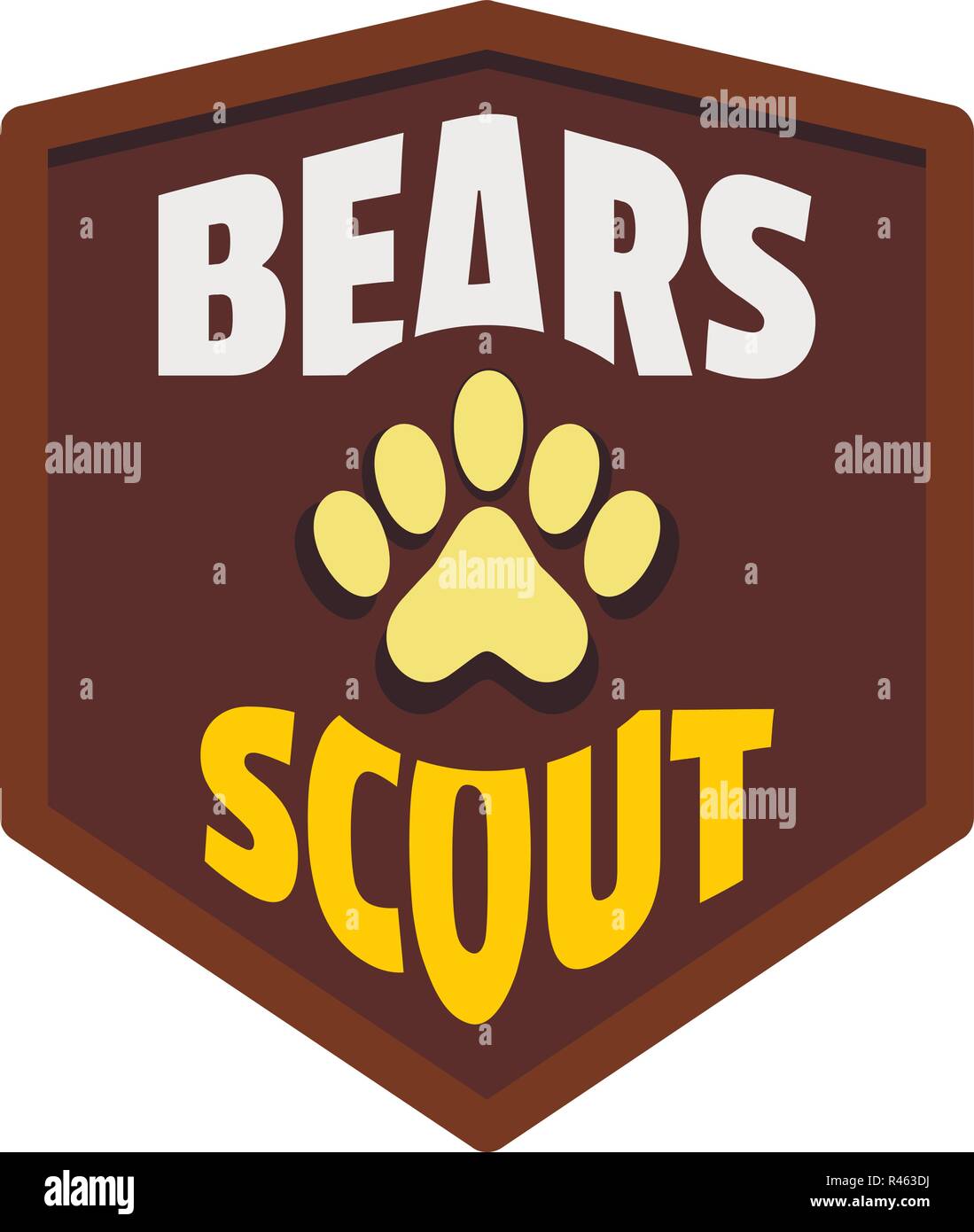 Bears scout logo. Flat illustration of bears scout vector logo for web ...