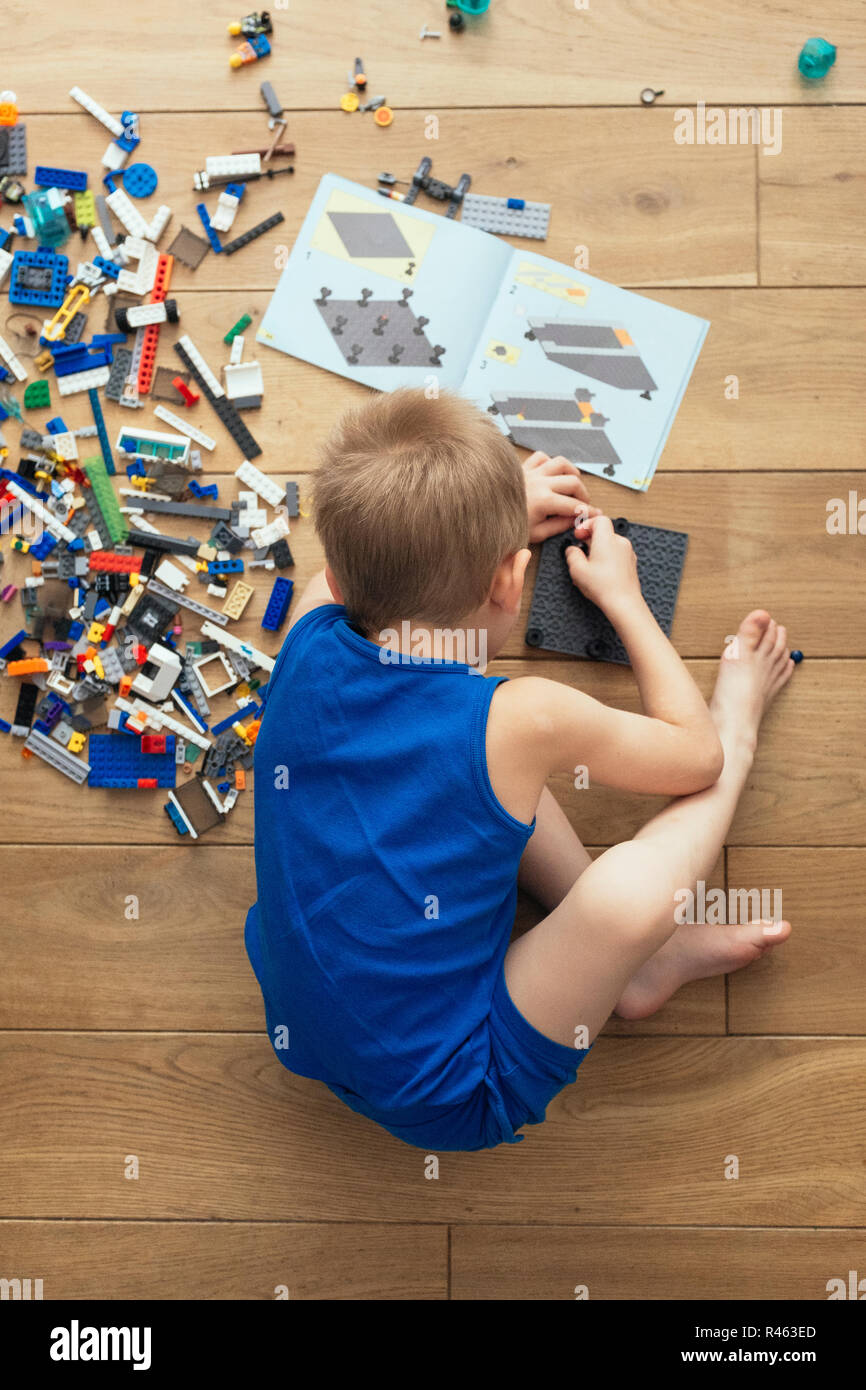 Boy Playing With Lego High Resolution Stock Photography and Images - Alamy