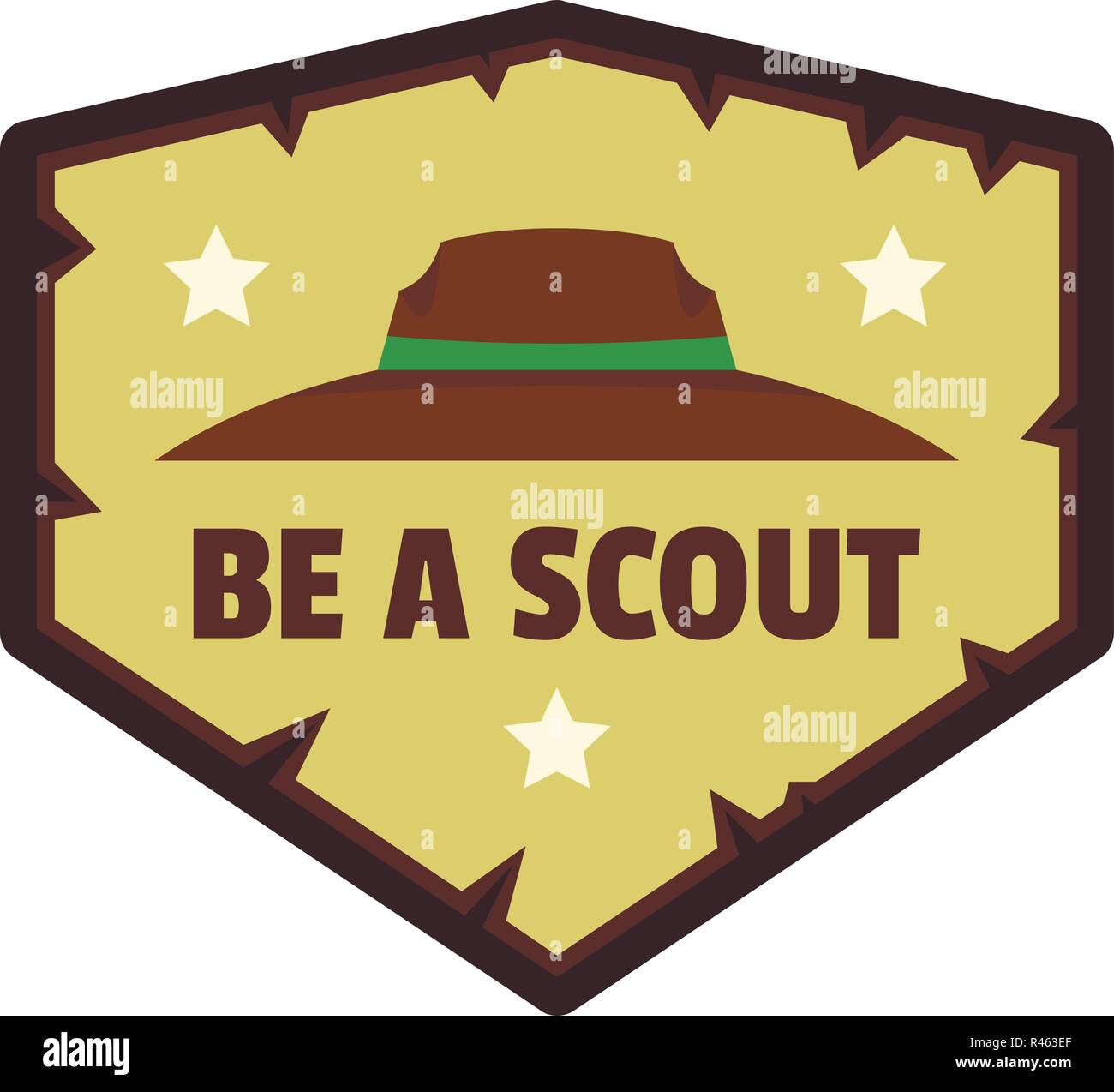 Be scout logo. Flat illustration of be scout vector logo for web ...