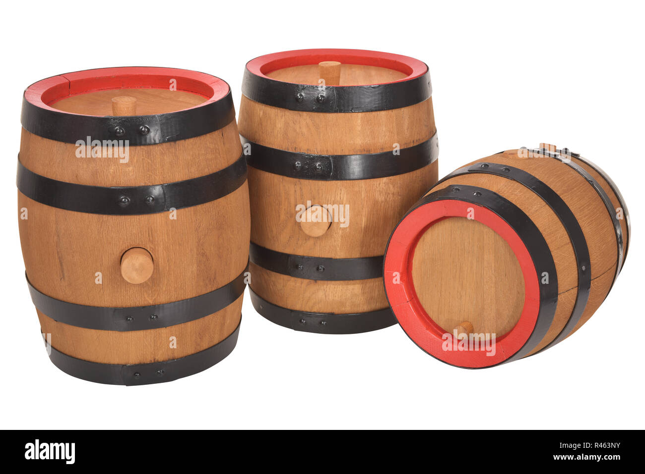 three old beer barrels Stock Photo - Alamy