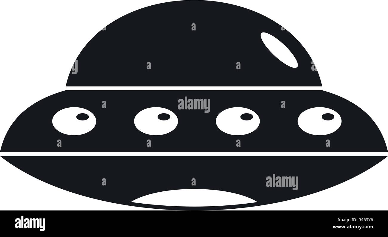 Alien spaceship icon. Simple illustration of alien spaceship vector ...