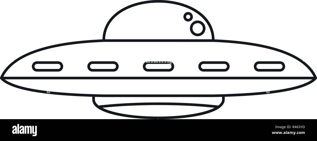 Ufo cosmic ship icon. Outline ufo cosmic ship vector icon for web ...