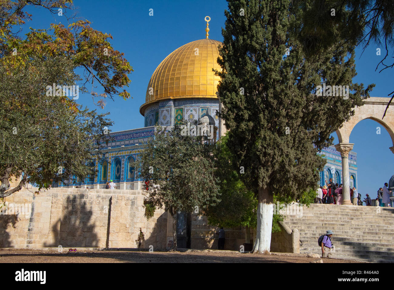 A view of the Dome of the Rock Stock Photo - Alamy