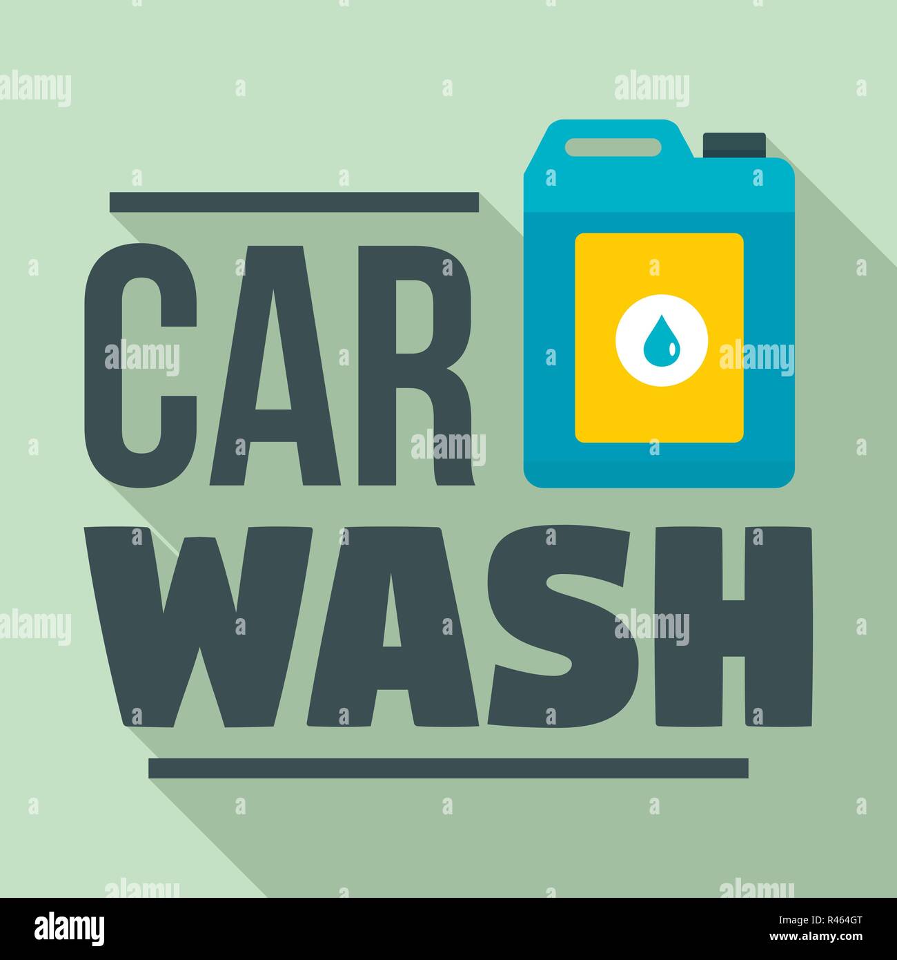 Car wash chemical solution logo. Flat illustration of car wash chemical ...