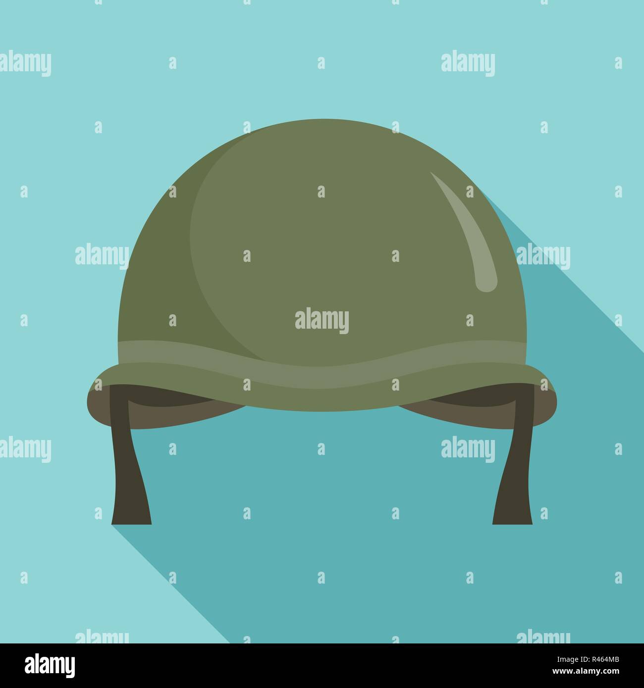 Combat helmet icon. Flat illustration of combat helmet vector icon for ...