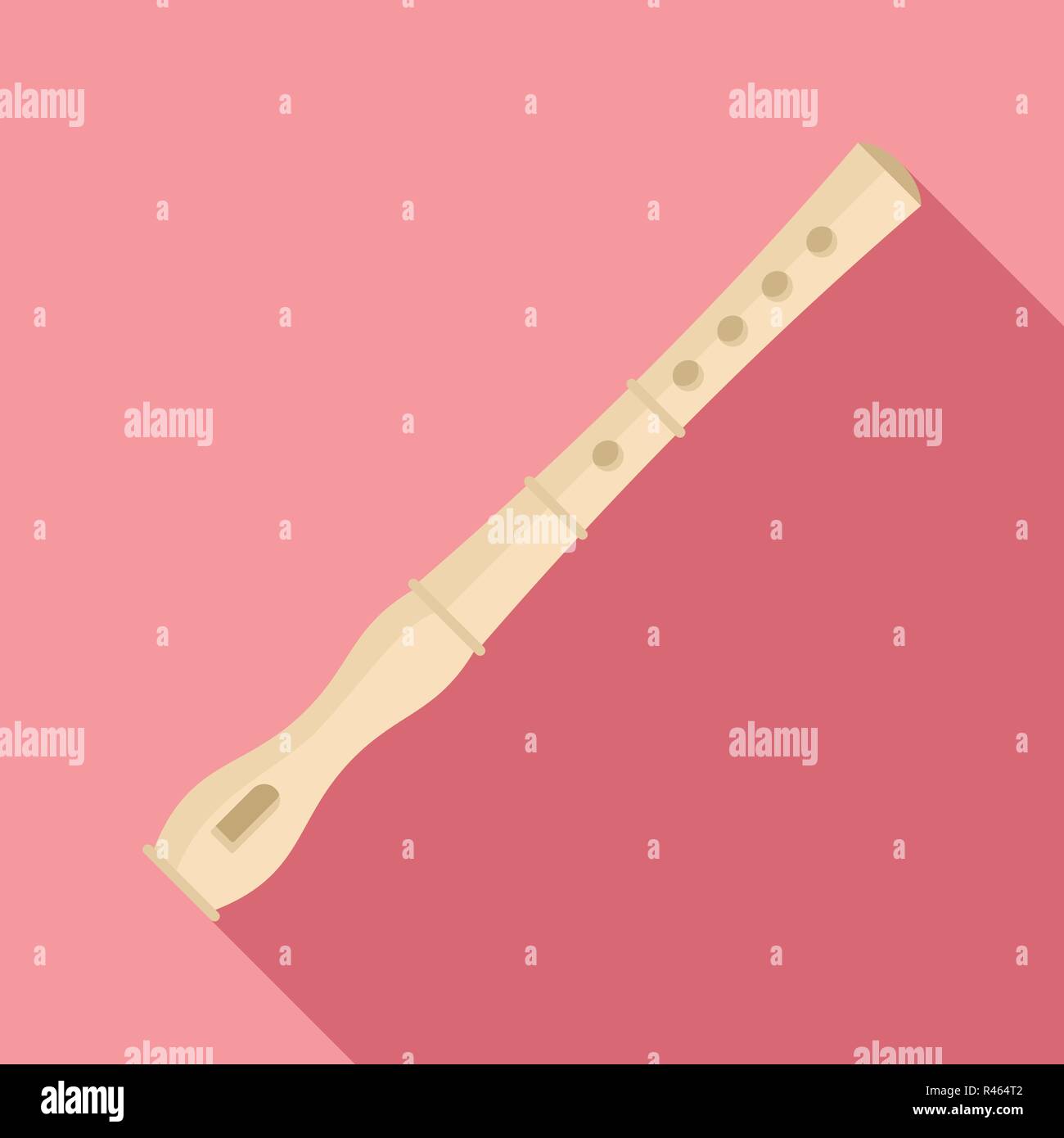 Cartoon flute recorder music instrument hi-res stock photography and ...