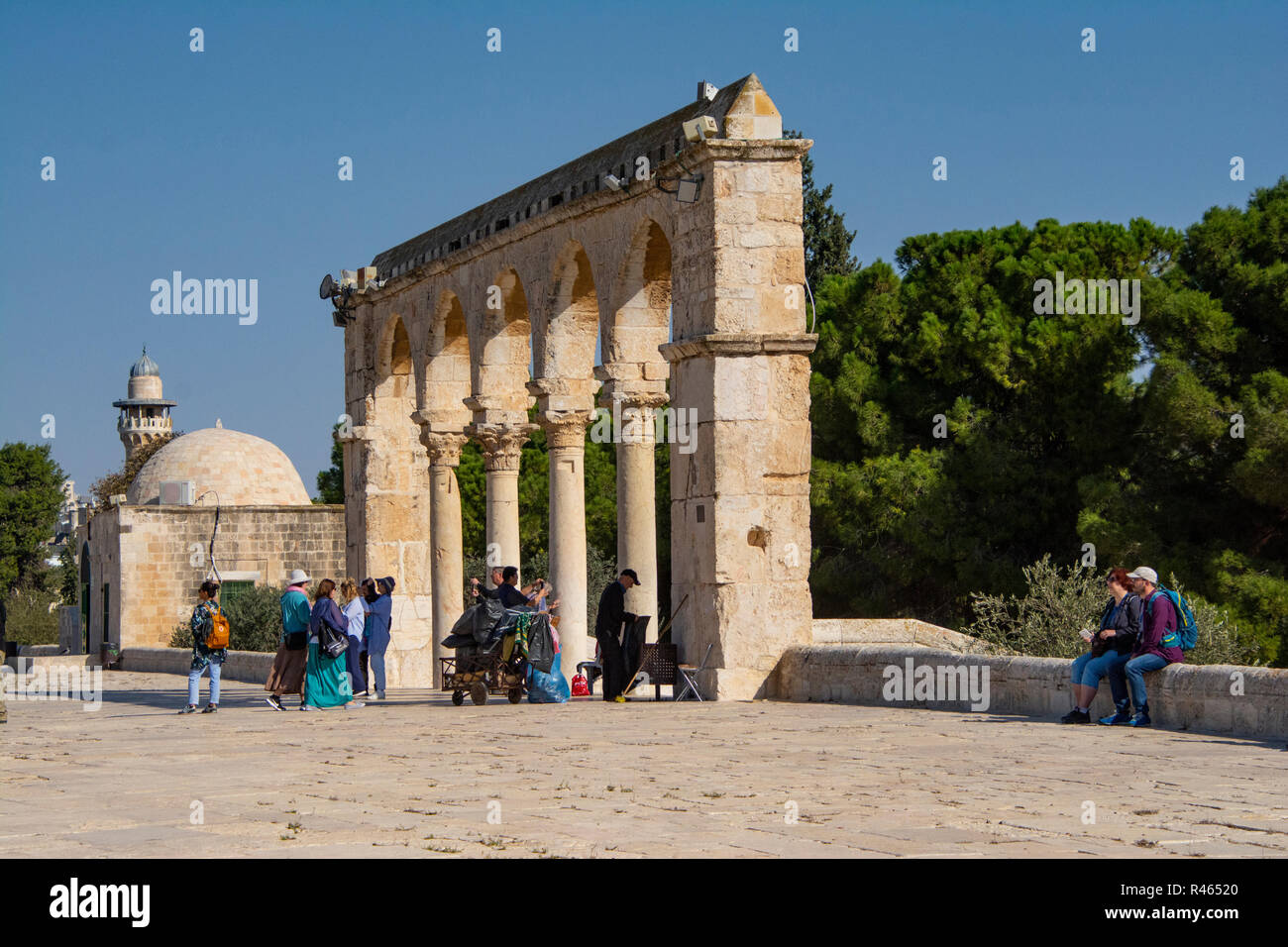 Structures on the Temple Mount Stock Photo - Alamy
