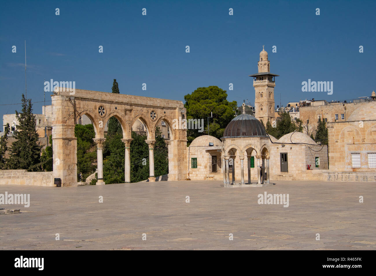 Structures on the Temple Mount Stock Photo - Alamy