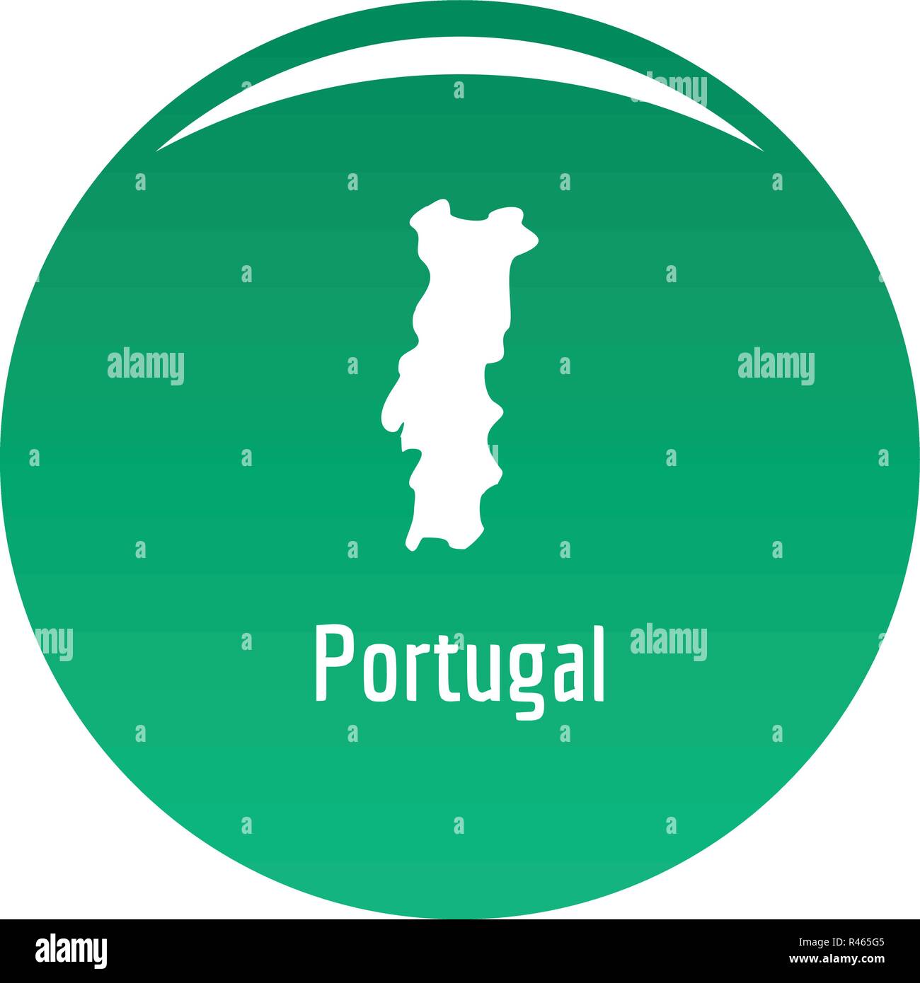 Portugal map in black. Simple illustration of Portugal map vector ...