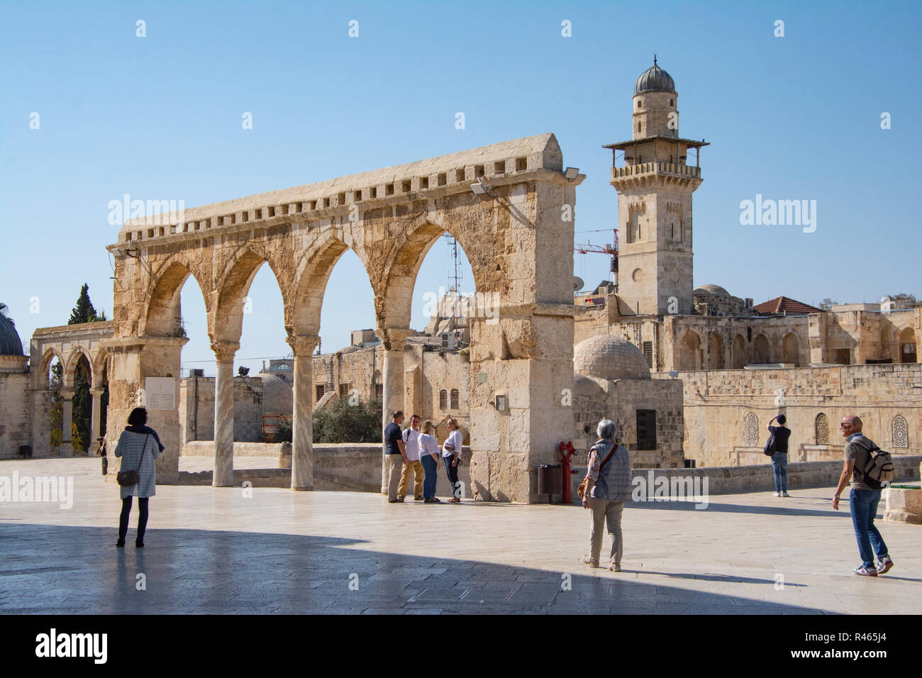 Structures on the Temple Mount Stock Photo - Alamy