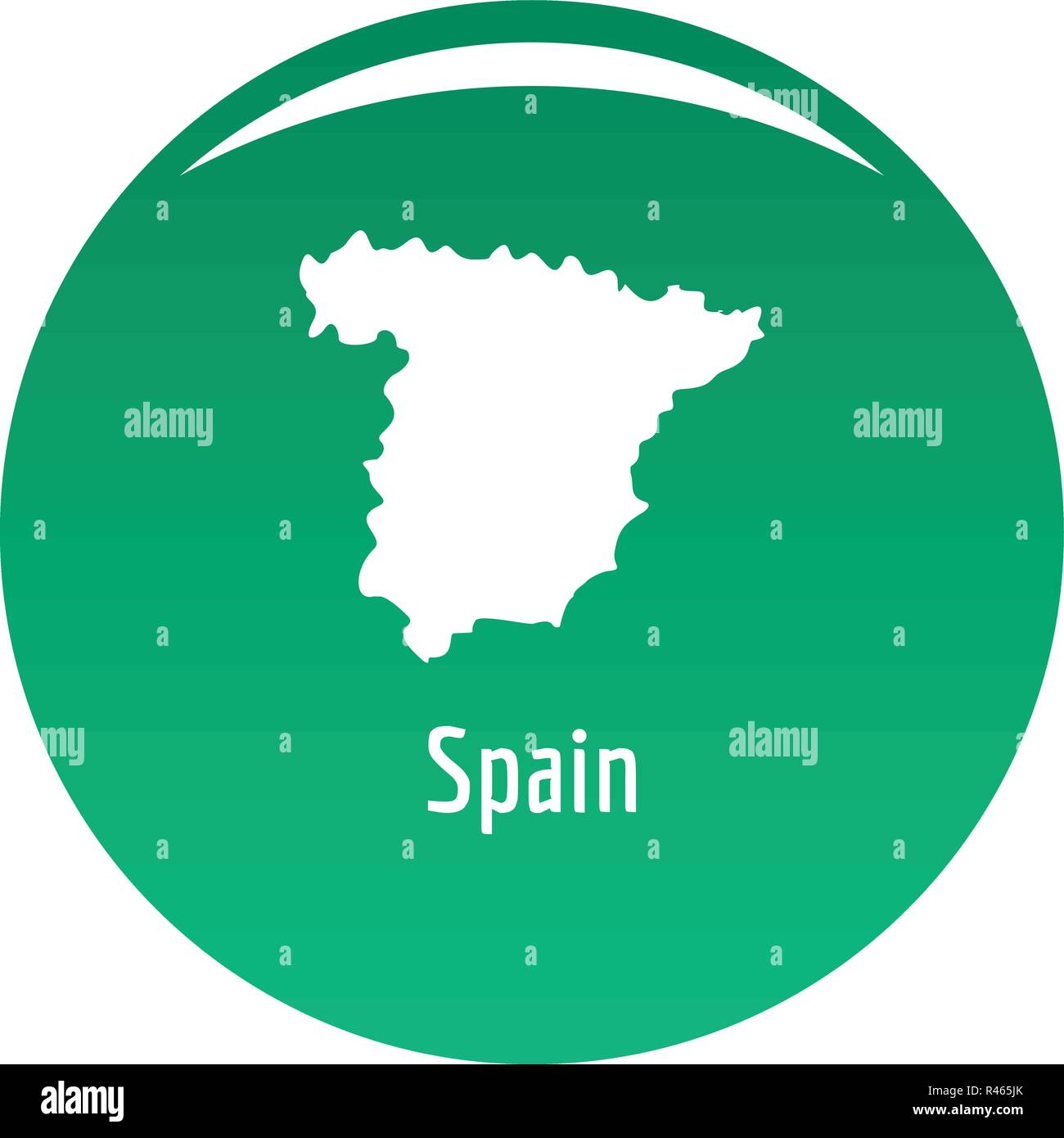 Spain map in black. Simple illustration of Spain map vector isolated on ...