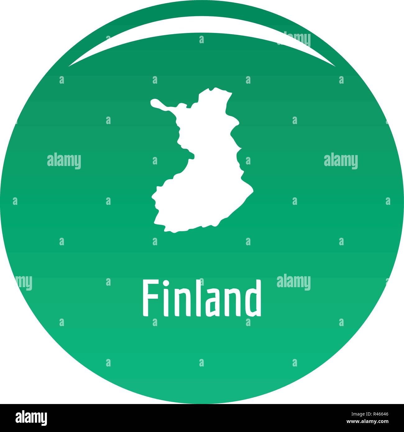 Finland map in black. Simple illustration of Finland map vector ...