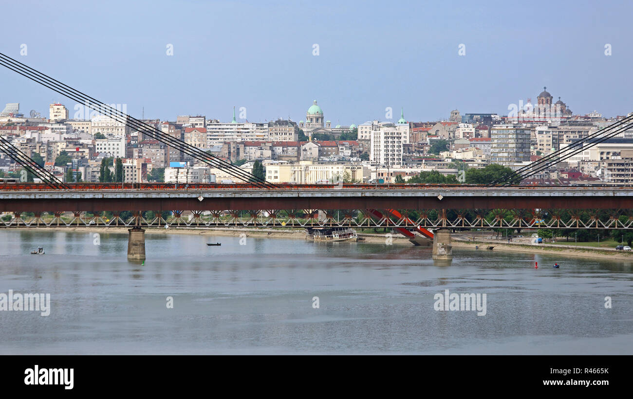 Belgrade bridges hi-res stock photography and images - Alamy