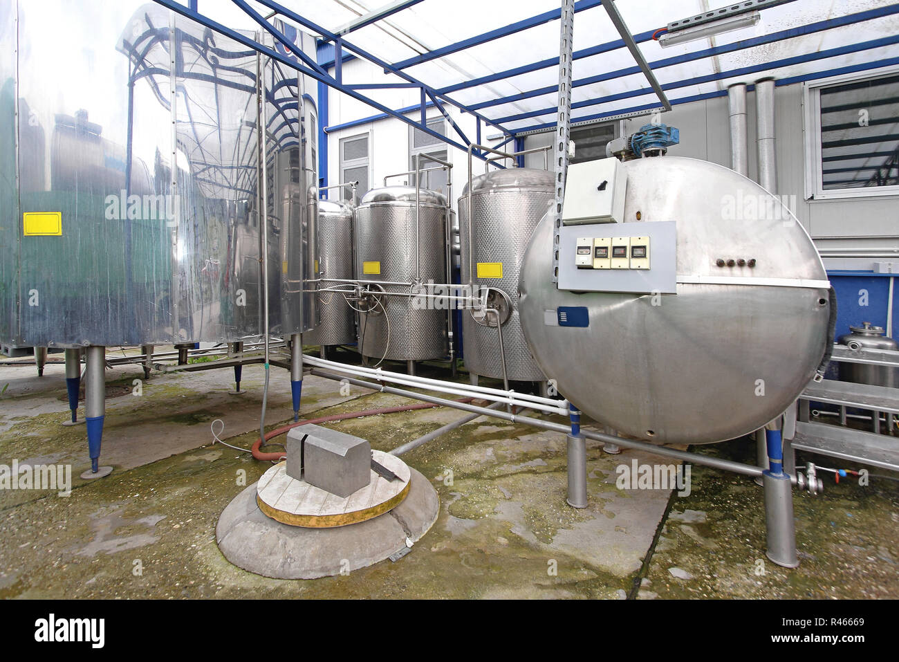 Mini Dairy Factory Stock Photo - Alamy