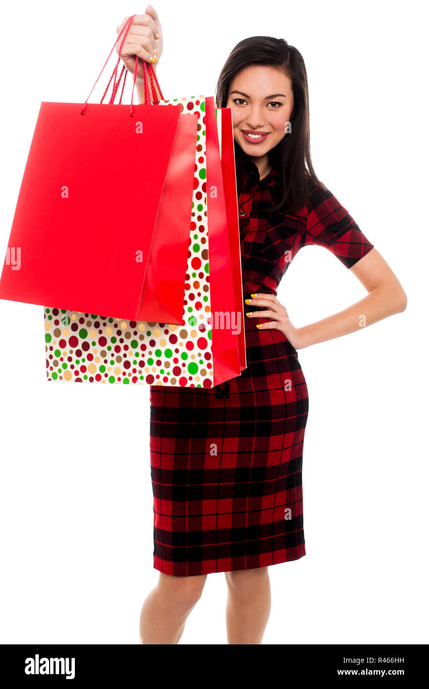 Attractive young lady with shopping bags Stock Photo - Alamy Attractive young lady with shopping bags Stock Photo - Alamy