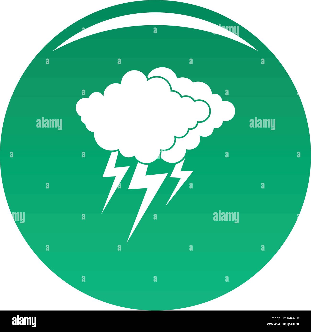 Cloud thunder flash icon. Simple illustration of cloud thunder flash ...