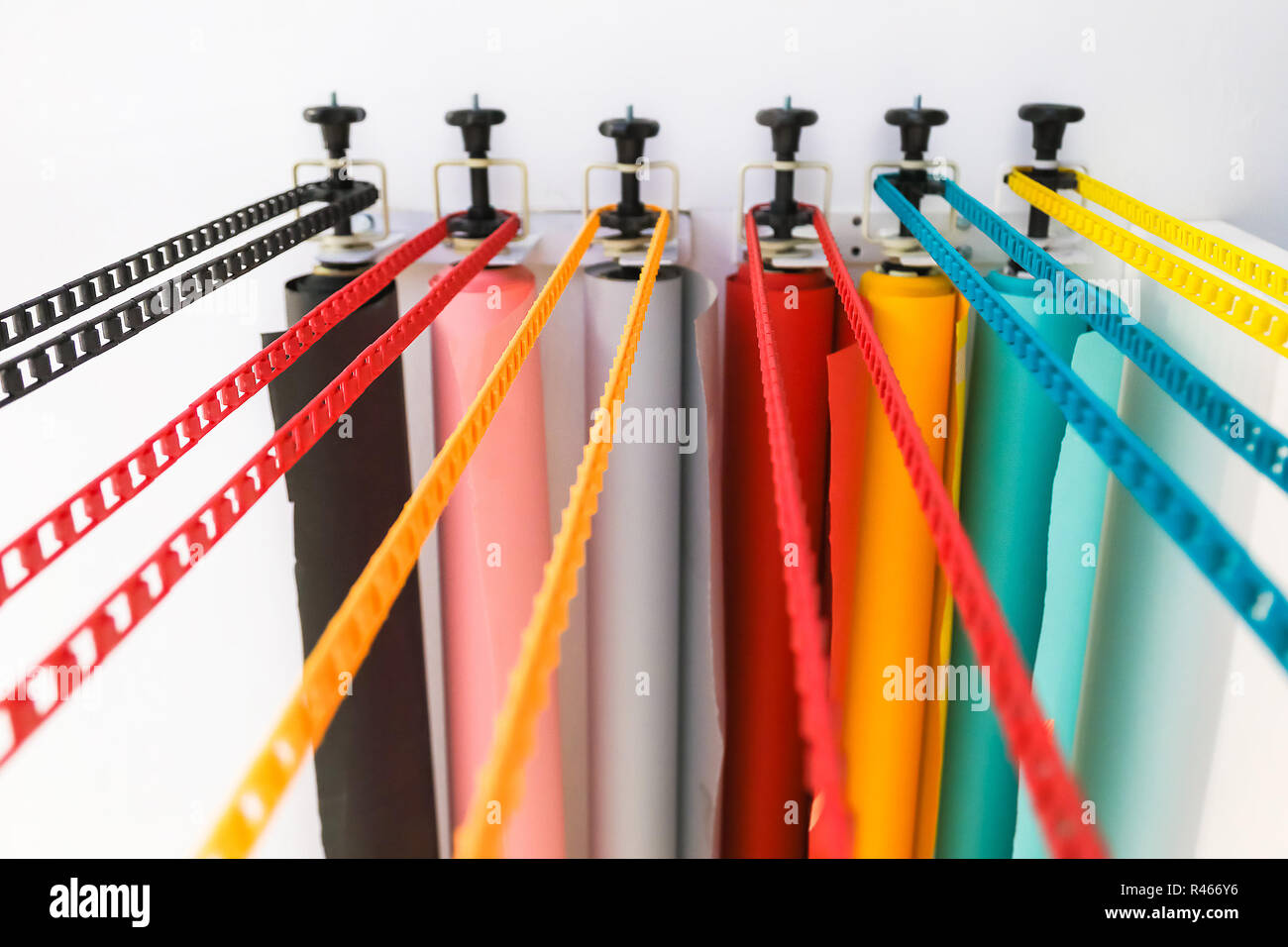 Colorful paper backgrounds for a photo studio Stock Photo - Alamy